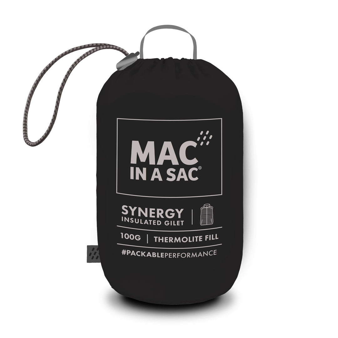 Synergy Mens Packable Vest - Black – Mac in a Sac AU