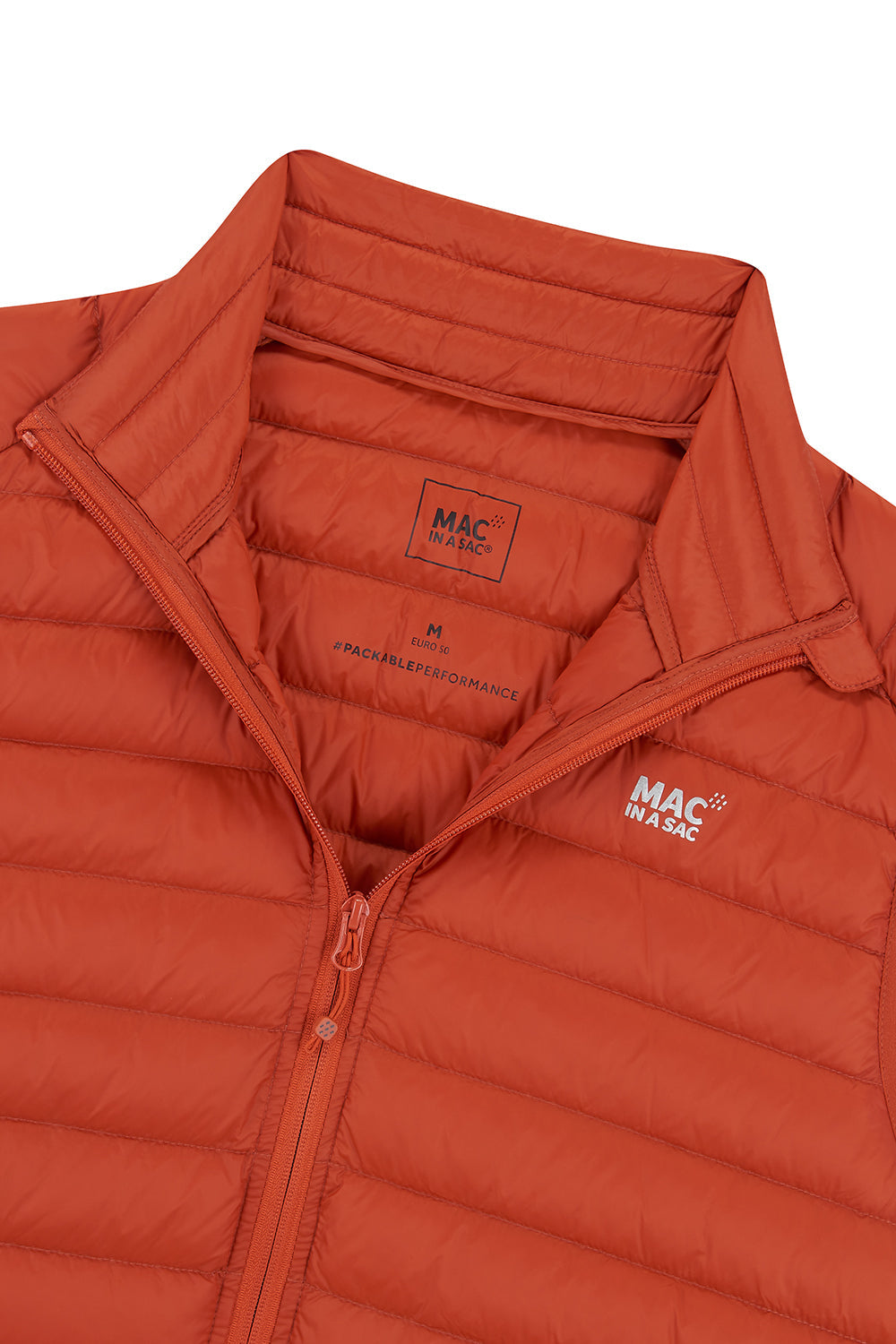 Alpine Mens Packable Down Vest - Burnt Orange – Mac in a Sac AU